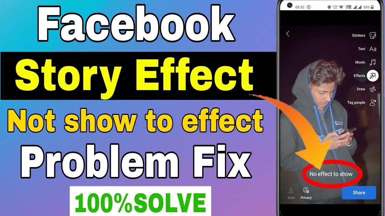 Facebook Story effects not working || facebook story no effect to show ...