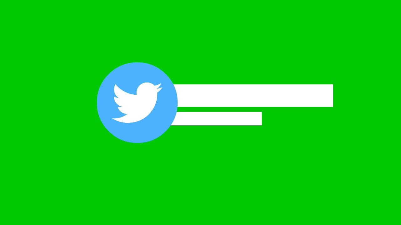 Twitter green screen effects animation no copyright - YouTube