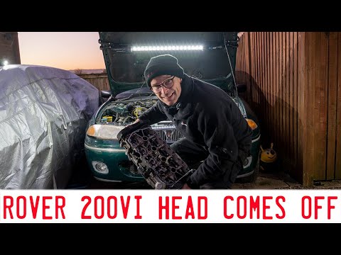 Off with his head! Rover 200vi K Series head comes off - YouTube