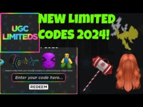 (NEW) LIMITED UGC Codes 2024!! Free Limited UGC Items !!!GET NOW ...