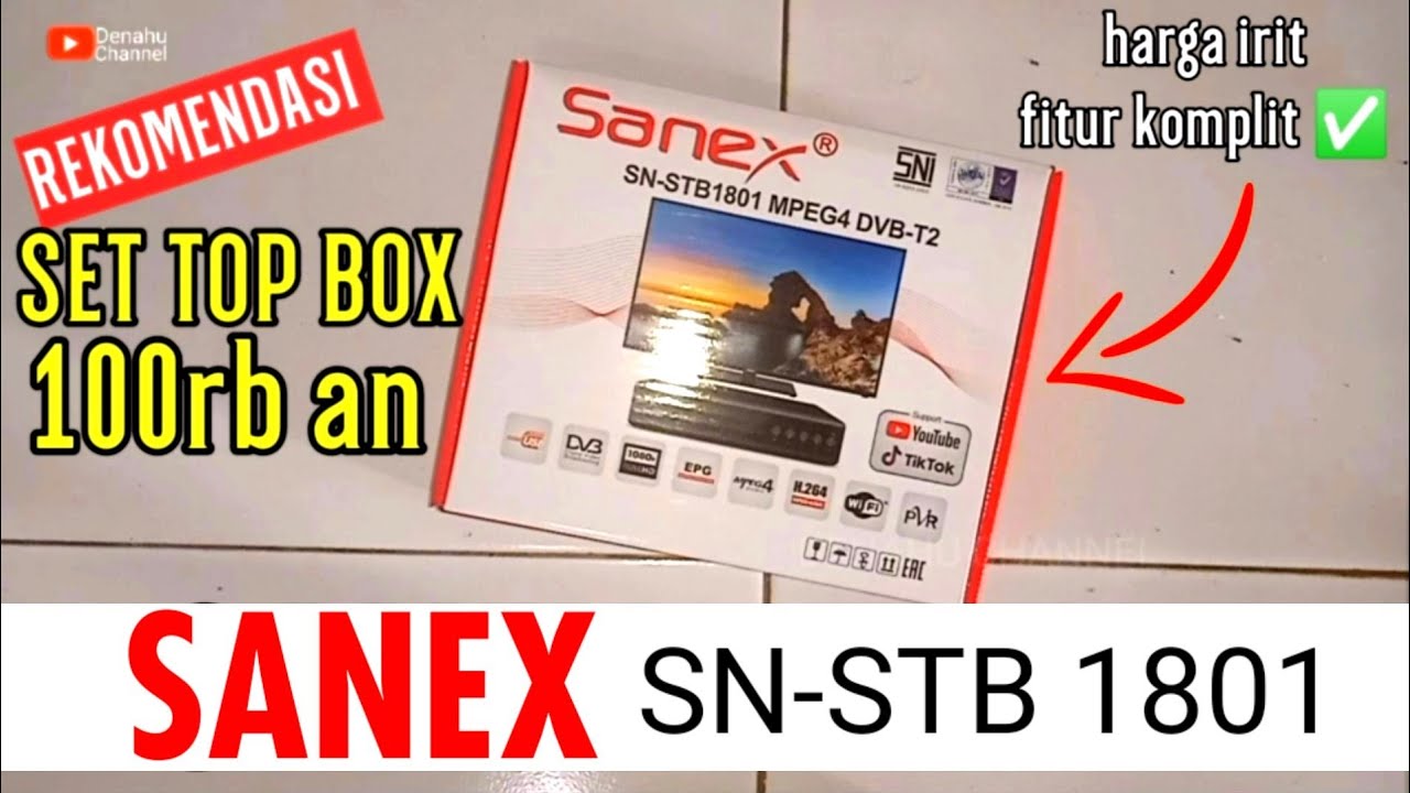 SET TOP BOX SANEX SN-STB1801‼️REKOMENDASI STB‼️HARGA 100 RIBUAN⁉️ - YouTube