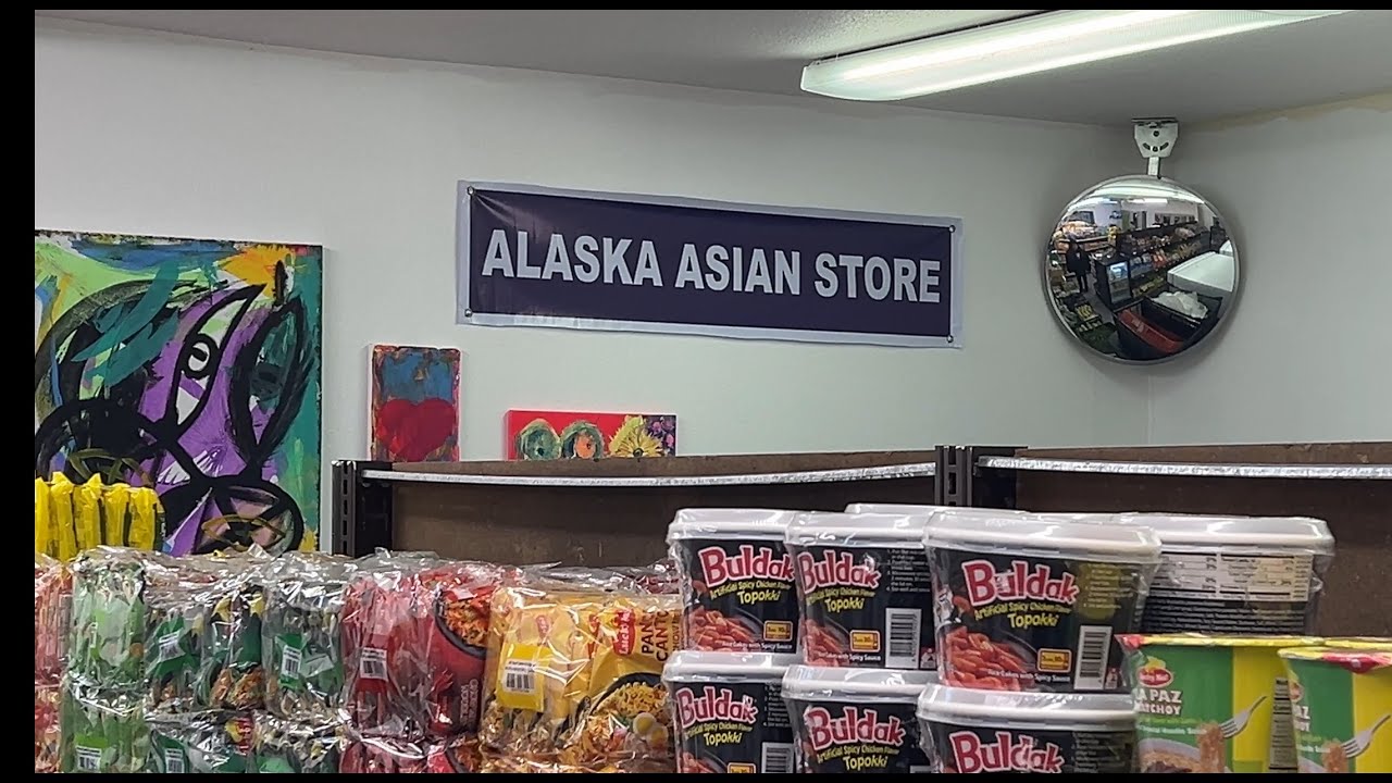 A nice sunset and a visit to a local store - Alaska Asian Store - YouTube