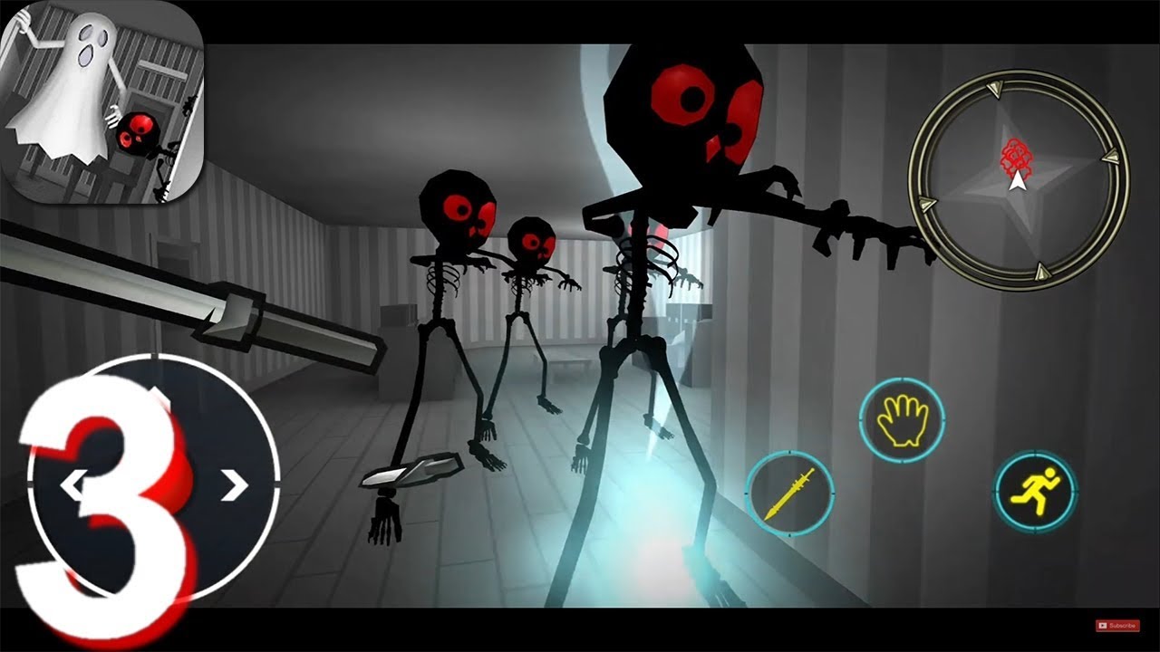 Stickman Scary Ghost House 3D Walkthrough Part 3 - Android iOS Gameplay ...