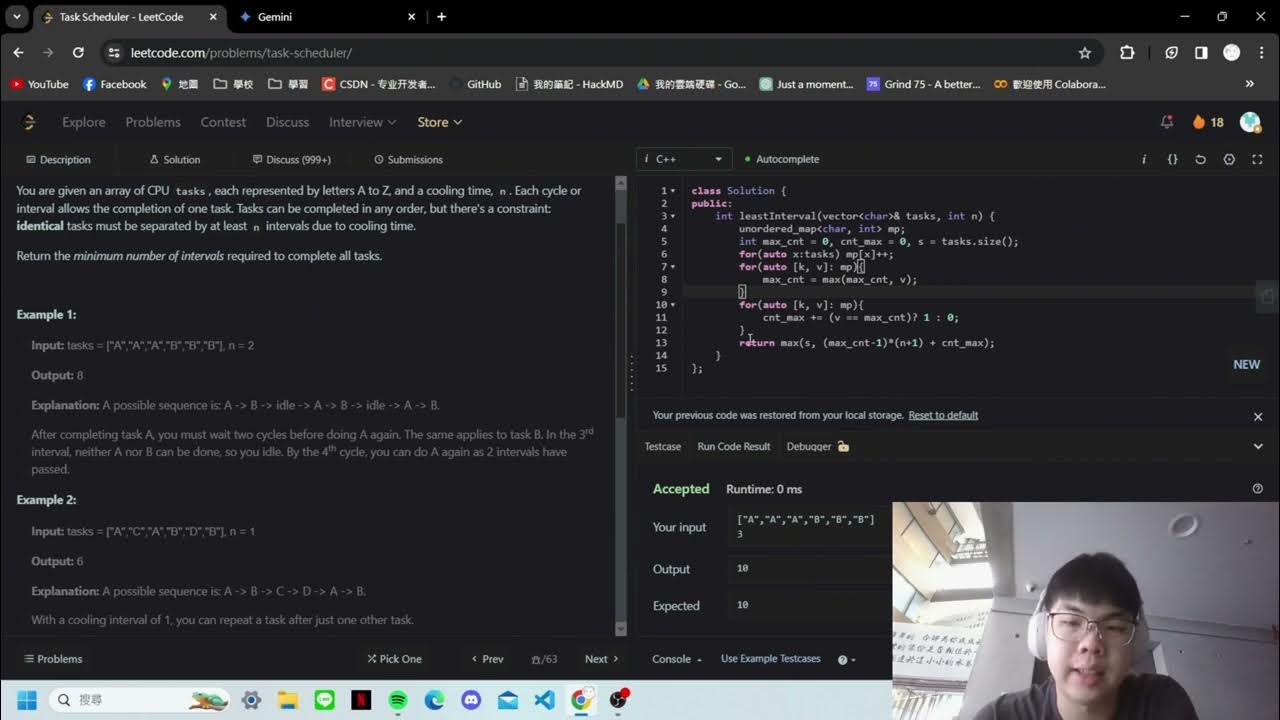 leetcode daily challenge - 621. Task Scheduler - YouTube