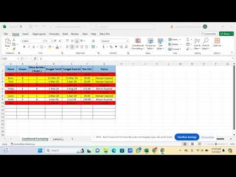 Conditional formating excel paling sering digunakan dalam pekerjaan - YouTube