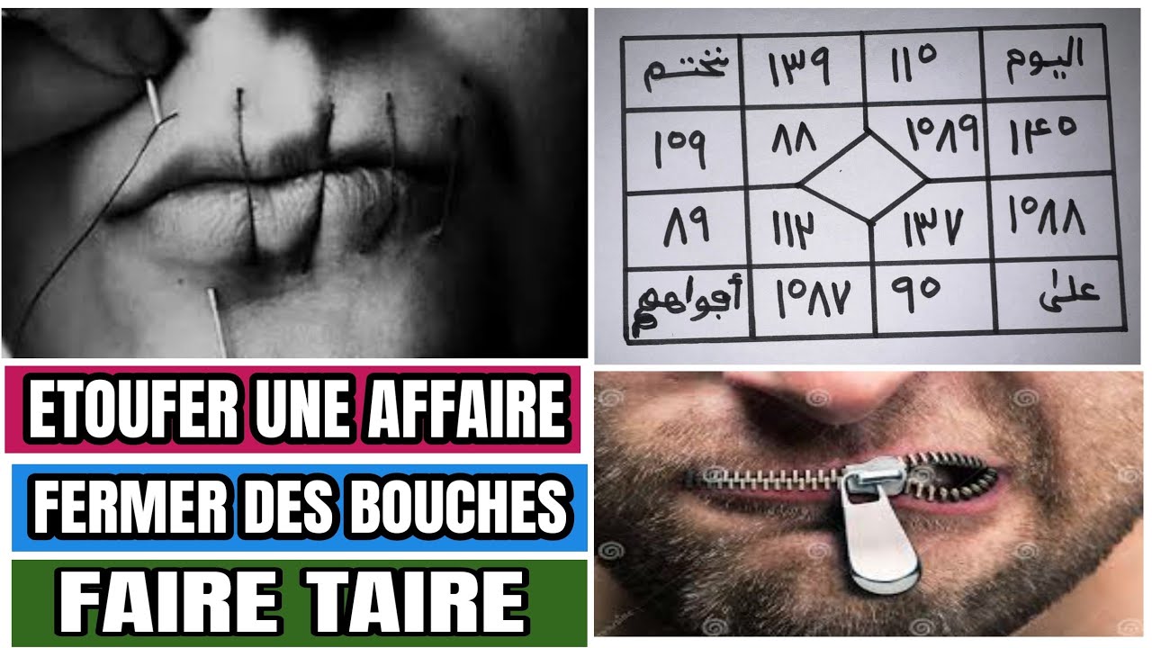 ETOUFFER UNE AFFAIRE,QUE PERSONNE N'EN PAFLE A JAMAIS - YouTube
