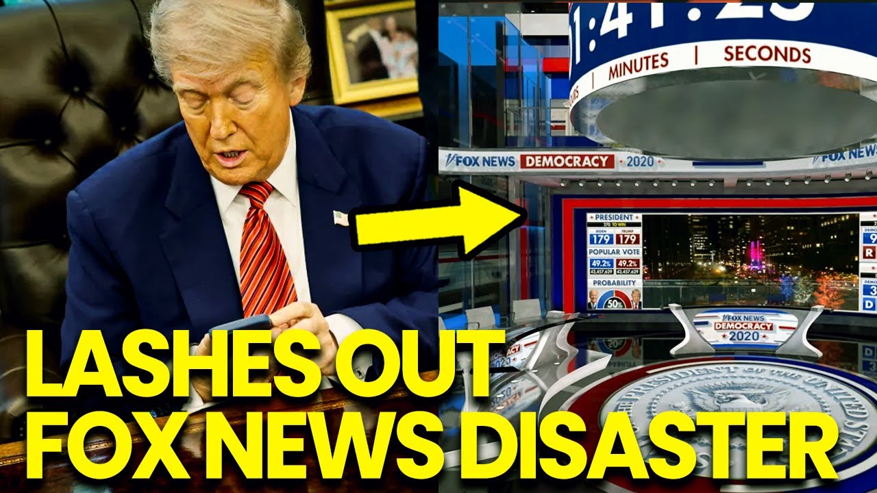 Trump LASHES OUT at Fox News in DISASTER Presser - YouTube