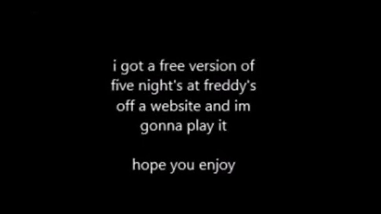 Fide Night At Fready’s Sedy’s video (Recreated) - YouTube