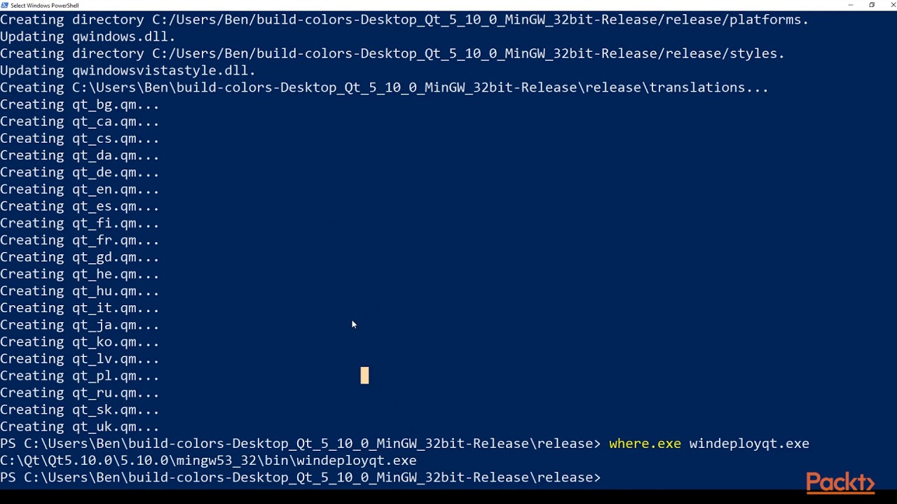 Mastering Qt 5 Gui Programming Packaging Qt Applications On Windows