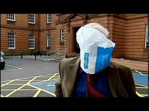 Greggs Bag in Reporters Face