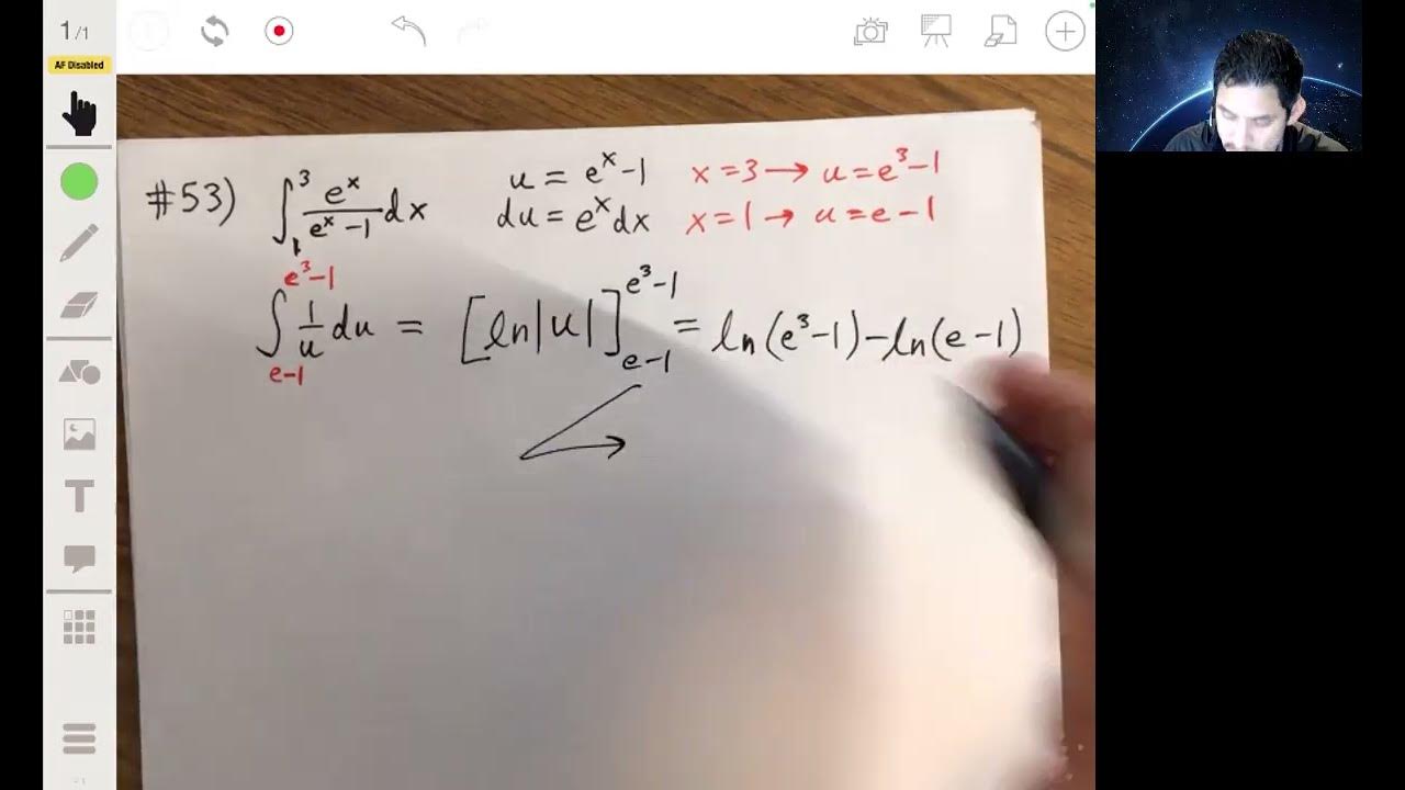 Integrating Exponential Functions Definite Integrals | AP Calculus AB/BC Ch 5 Review #53 - YouTube