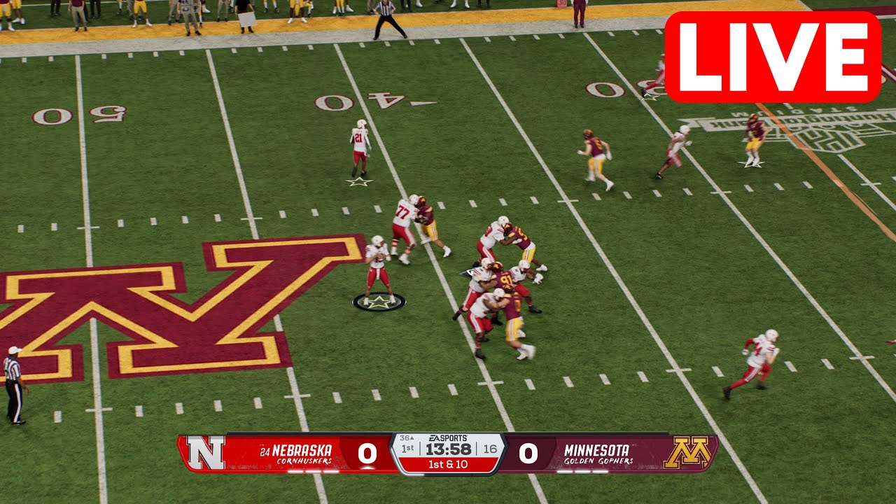 🔴 Nebraska Cornhuskers vs Minnesota Golden Gophers | NCAAF Week 8 2025 ...