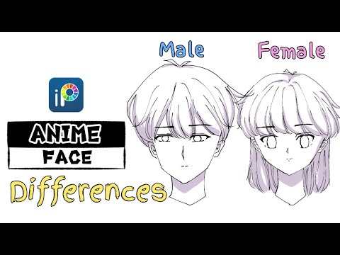 Anime Face Differences | Male & Female | Face Structure | JiAhn Art 🍀 ...