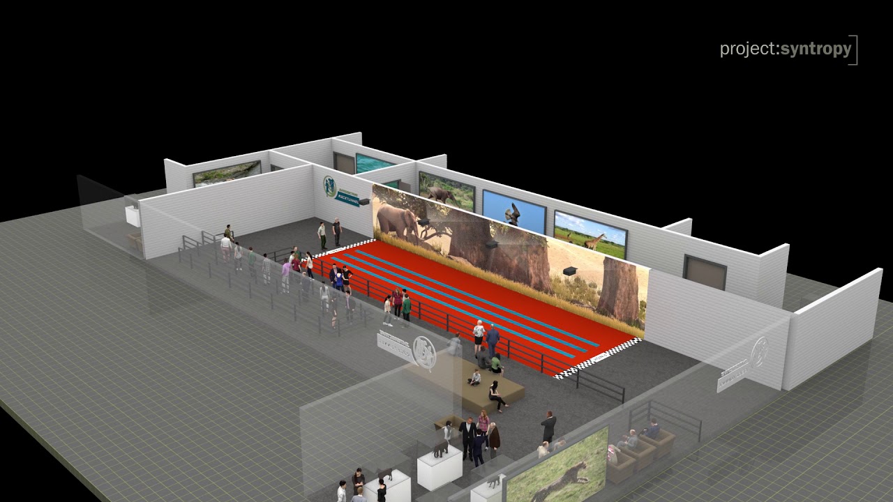 Immersive Interactive Race Tunnel - YouTube