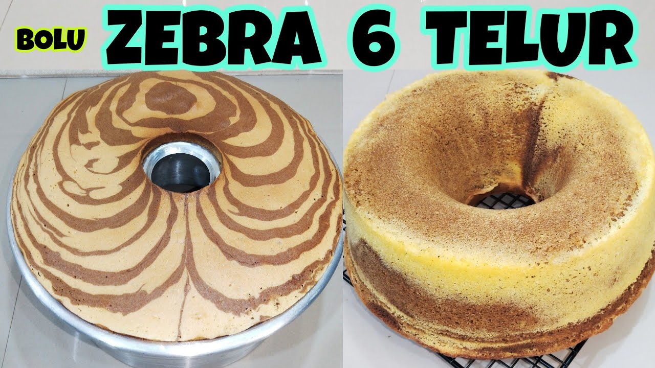 resep BOLU ZEBRA PANGANG 6 TELUR - YouTube