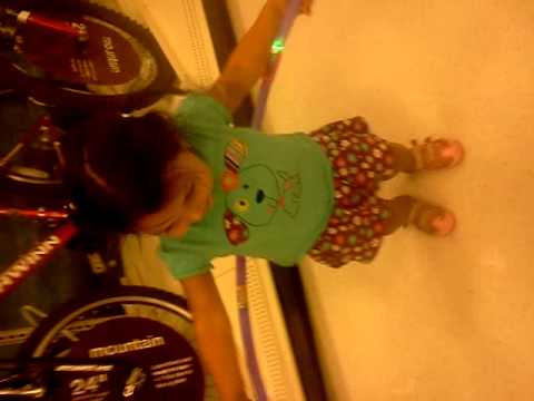 2yr old hula hoop fail - YouTube