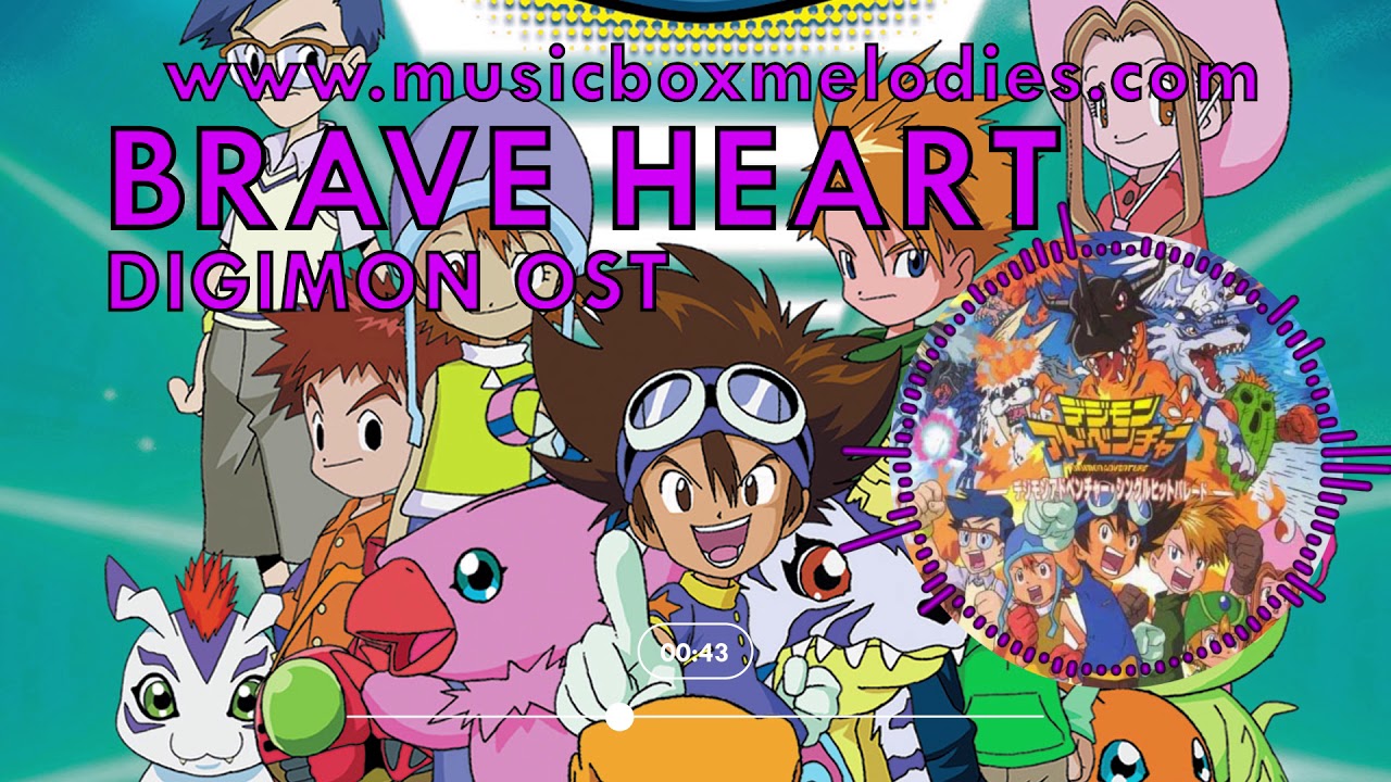 Brave Heart (Music box version) Digimon OST - YouTube