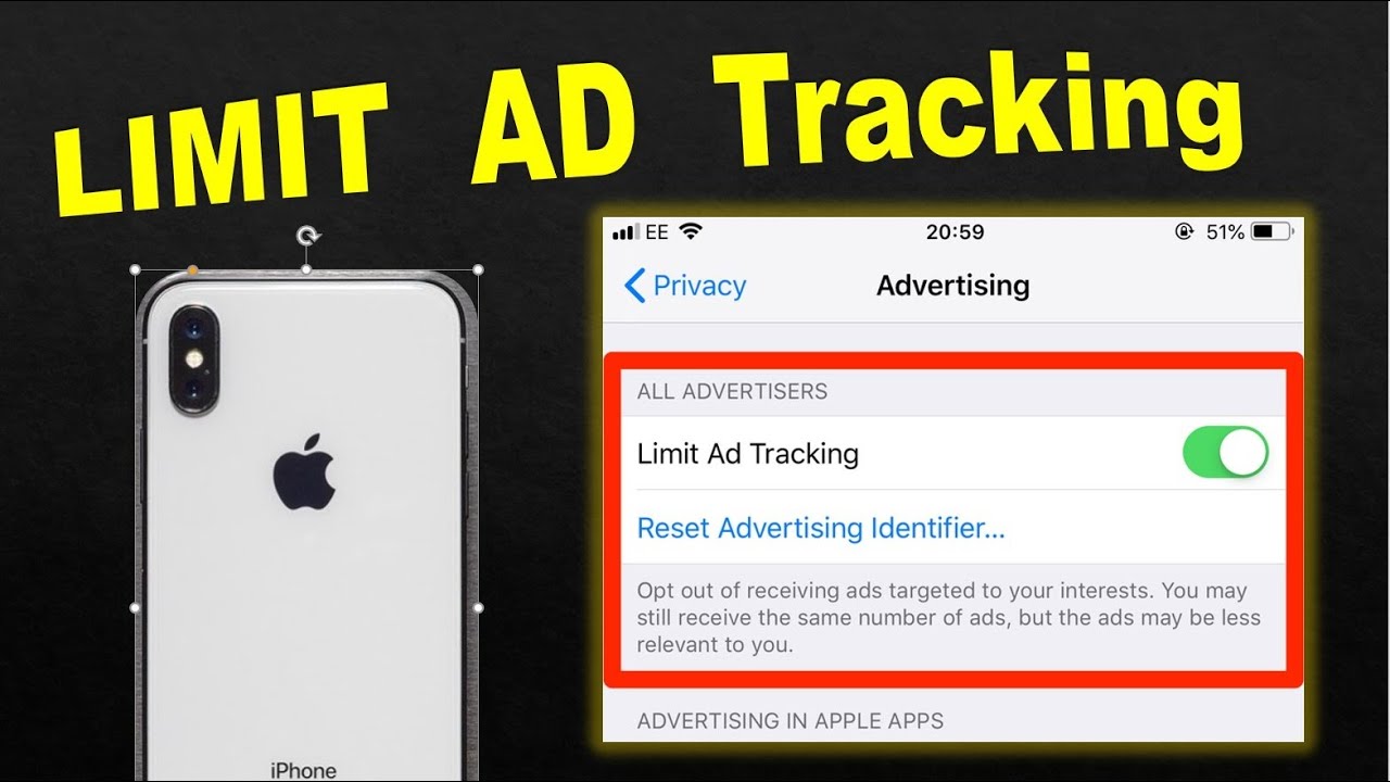 Limit Ad Tracking in iPhone - YouTube