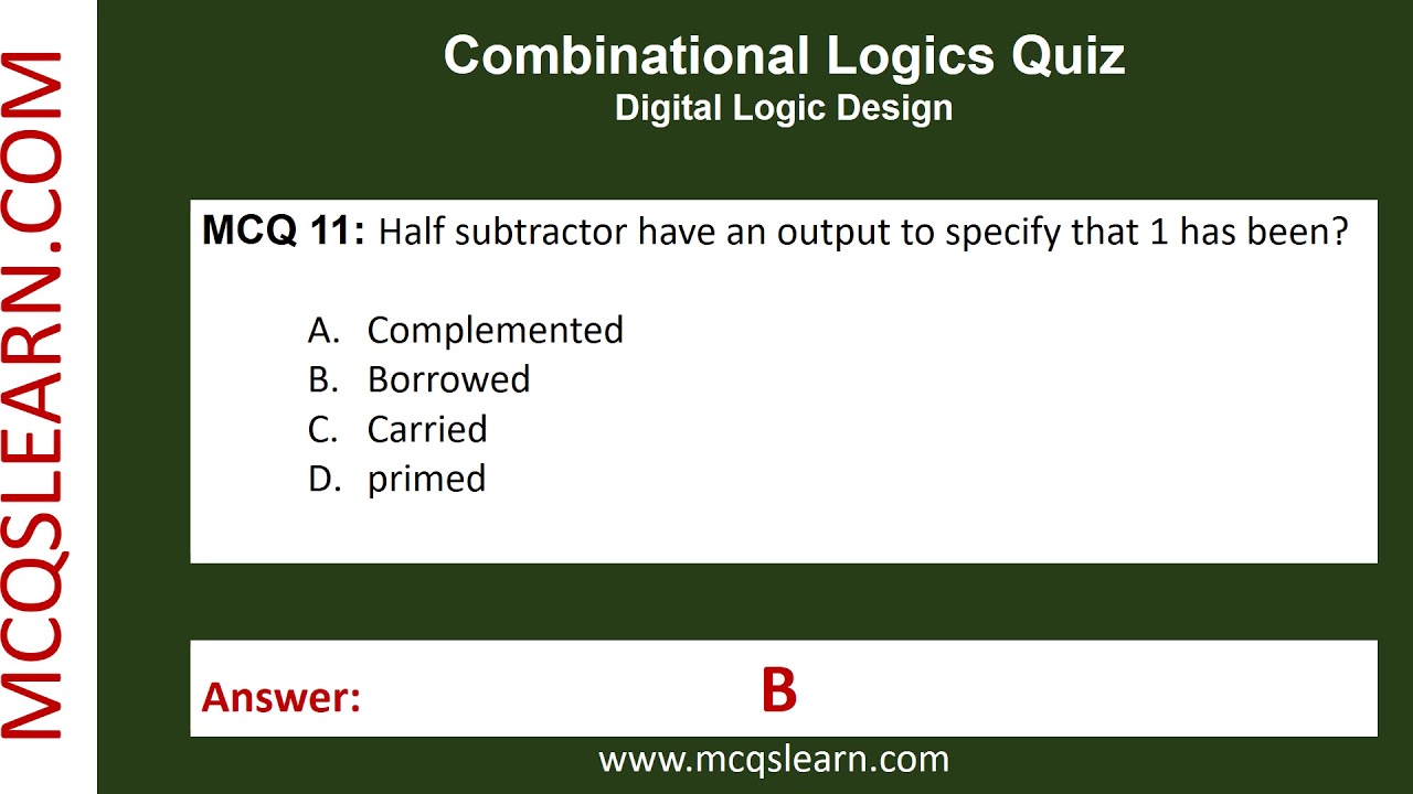 Combinational Logics Quiz Questions Trivia Interview Career Test combinational-logics-quiz-questions-trivia-interview-career-test