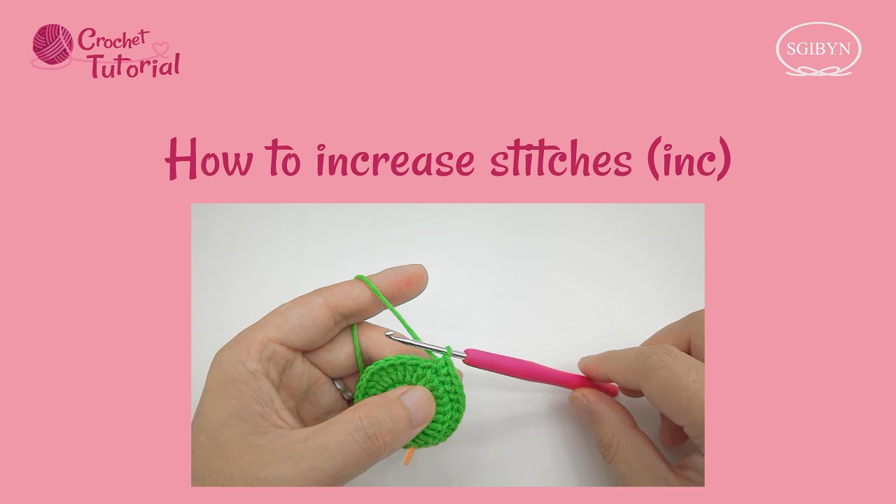 10_ How to increase stitches (inc) - YouTube