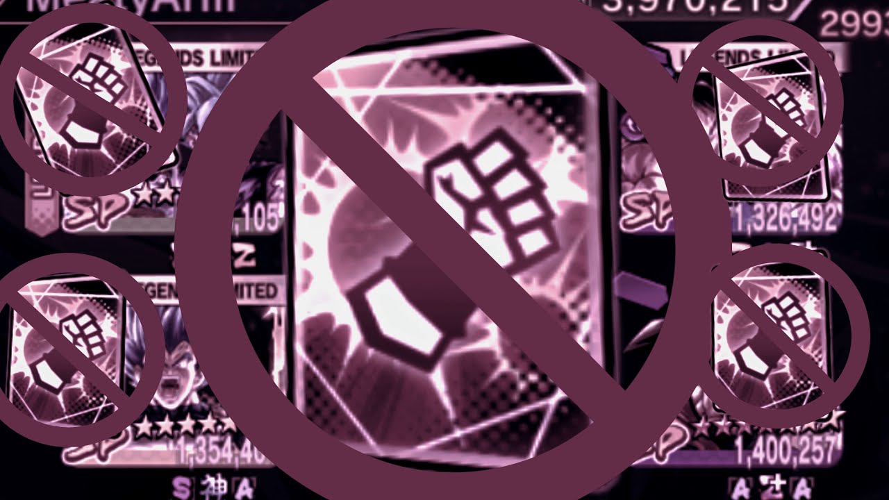 STRIKE CARDS NOT ALLOWED!! Dragon Ball Legends!! - YouTube