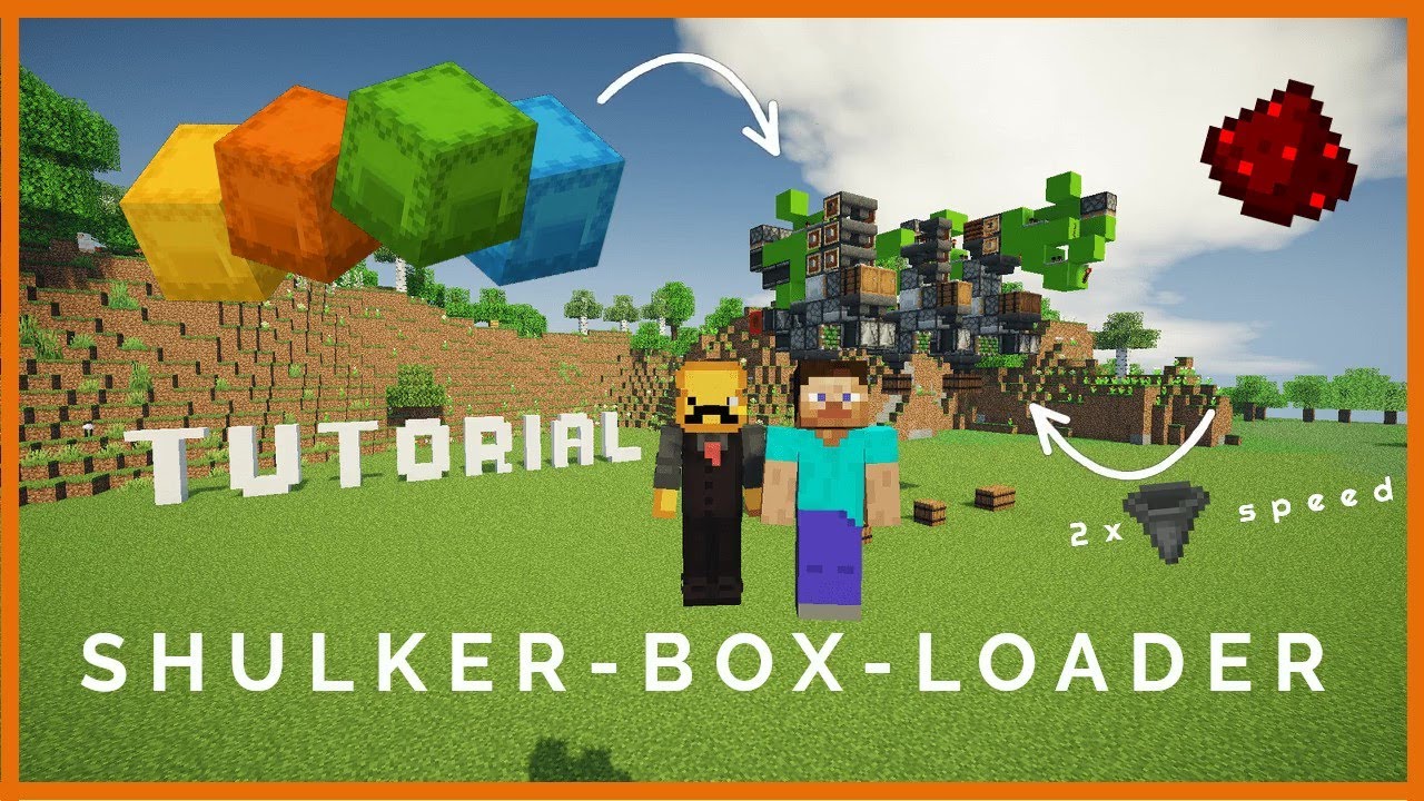 Minecraft Tutorial - 2x Hopper Shulker Loader - 3 Designs! - YouTube