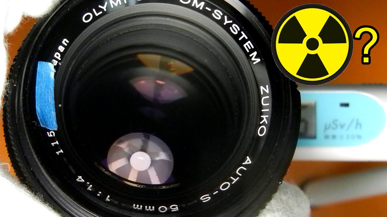 Testing lenses for Gamma radiation : Olympus OM Zuiko 50mm F1.4 lens ...