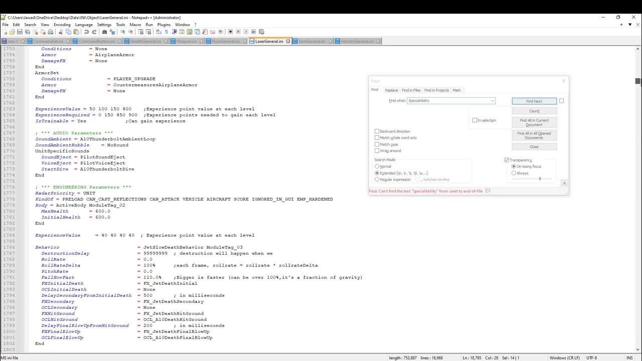 Part 1 Command And Conquer Generals Zero Hour How To Make Tutorial Modding Special Ability - YouTube