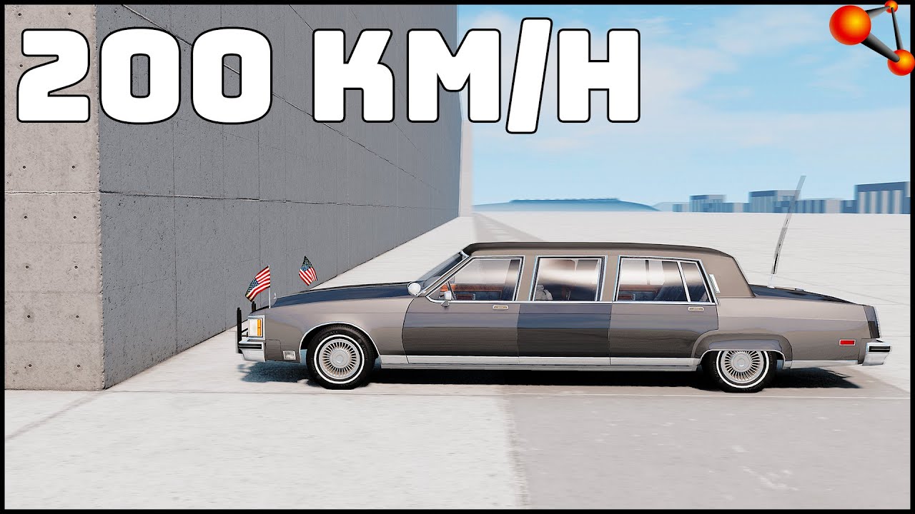 ARMORED LIMOUSINE vs WALL! 200 Km/H CRASH TEST! - BeamNg Drive - YouTube