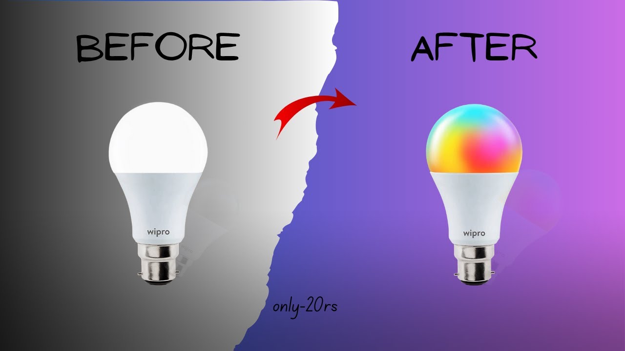 Old Led Bulb Convert Into RGB Bulb At Home| Low Price | MakeEASY#bulb # ...