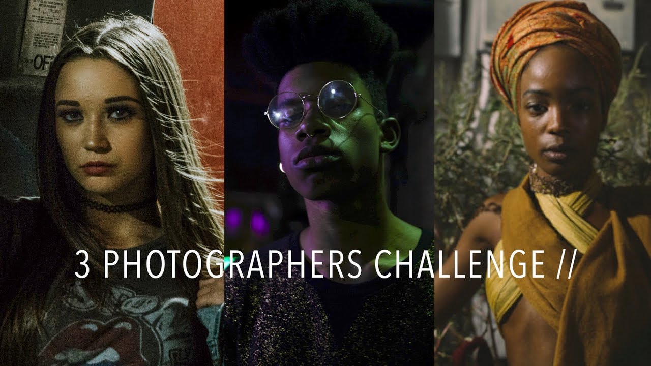 3 PHOTOGRAPHERS SHOOT 3 MODELS // PHOTOGRAPHY CHALLENGE - YouTube