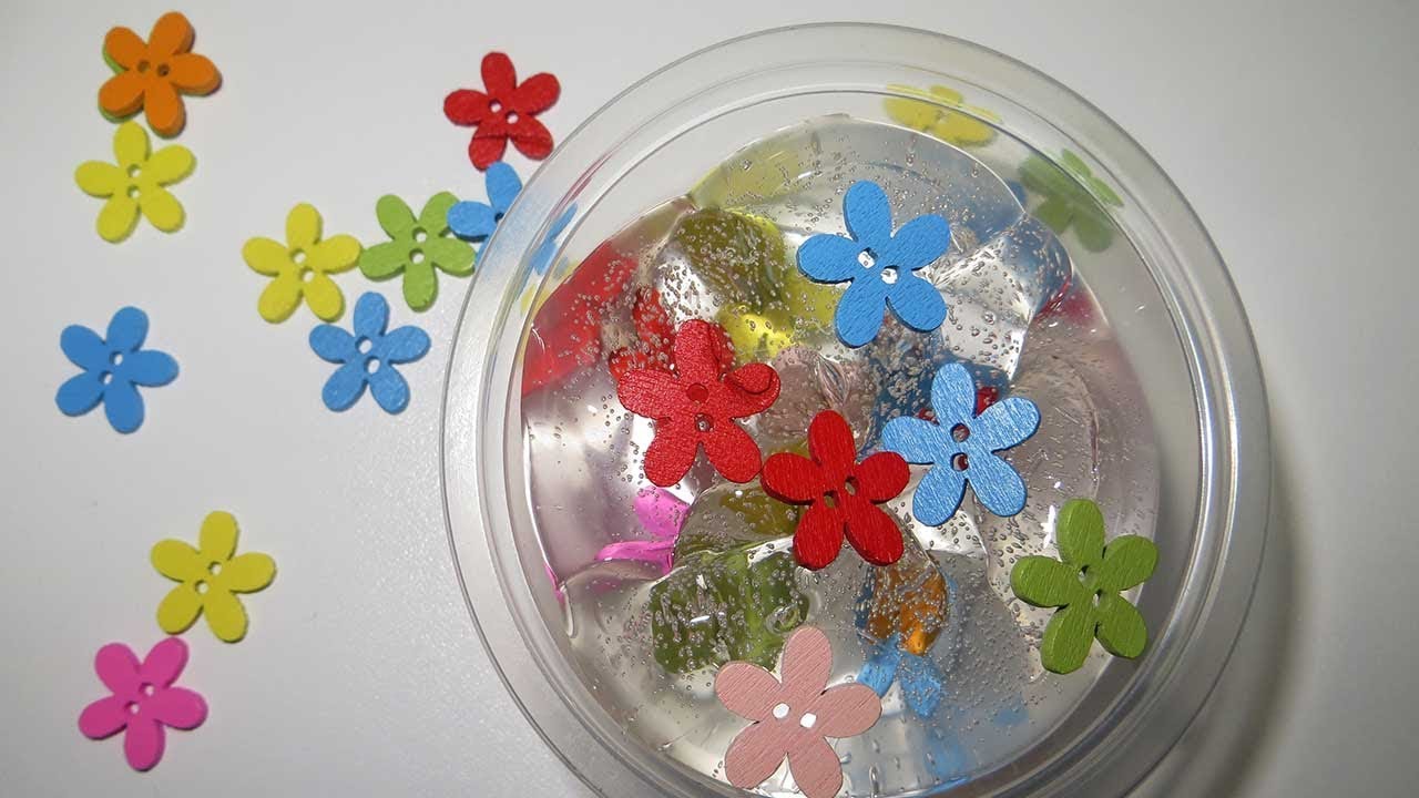 ASMR Mixing Slimes! Flowers Slime! - YouTube