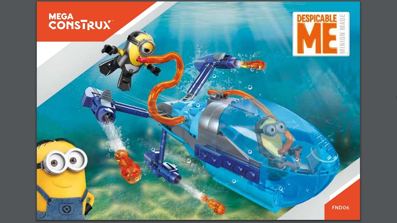 Minions Submarine Dive Instructions | Mega Construx | FND06 | Anleitung ...