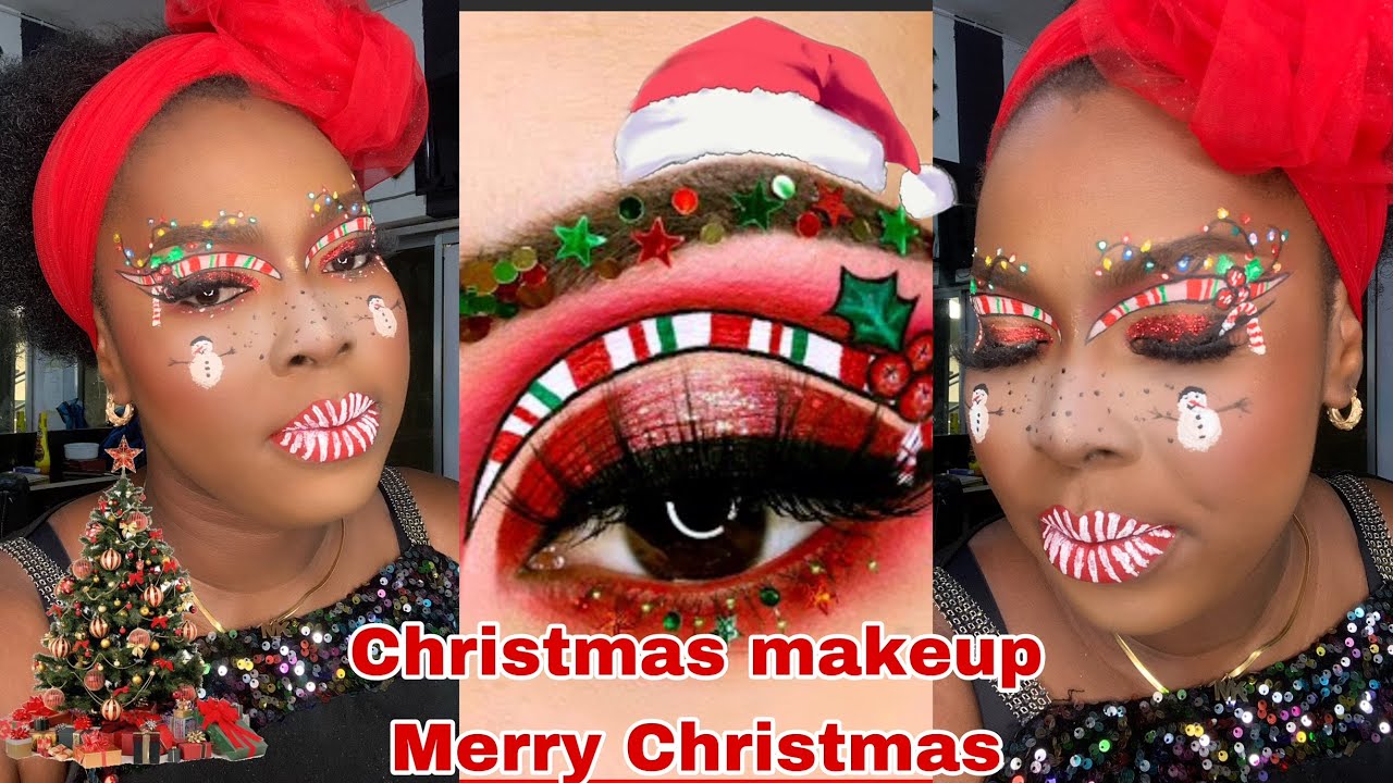CHRISTMAS MAKEUP / Easy Christmas Eyeshadow Tutorial - YouTube