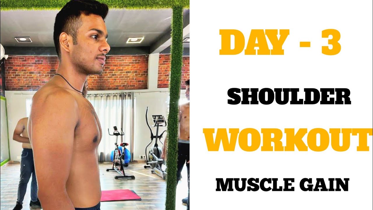 DAY 3 Best SHOULDER Workout For Growth | 90 Days Muscle gain Serious ...