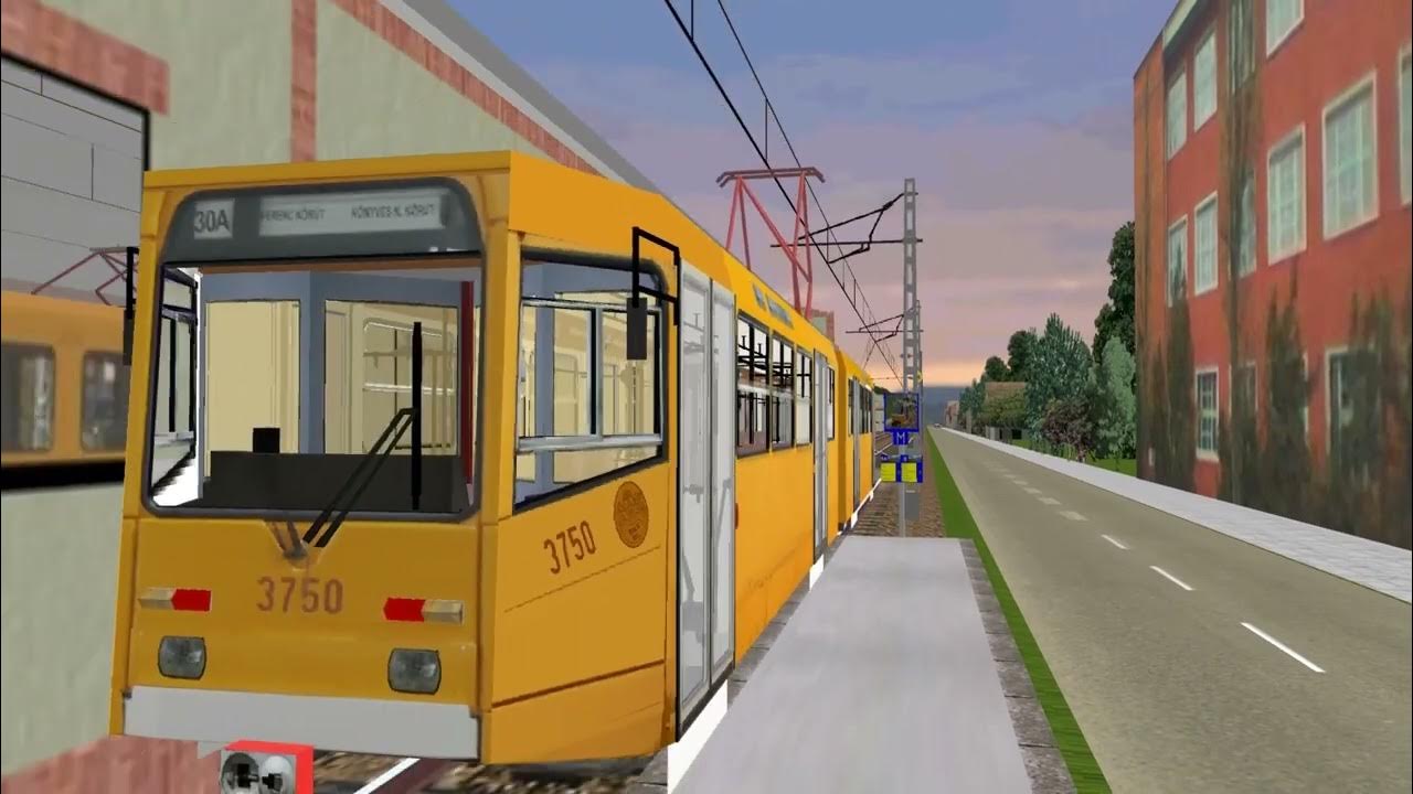 OpenBVE / Csufi villamos / Fiktiv 9-Villamos vonal - YouTube