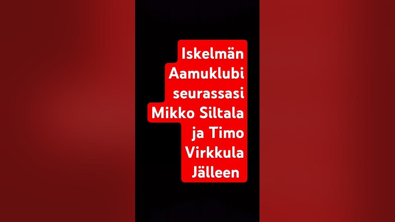 Seurana Viikonlopun jälkeen Maanantaina 12.5.2025 Klo 6-10 Mikko ja Timo Herättää sinut ...