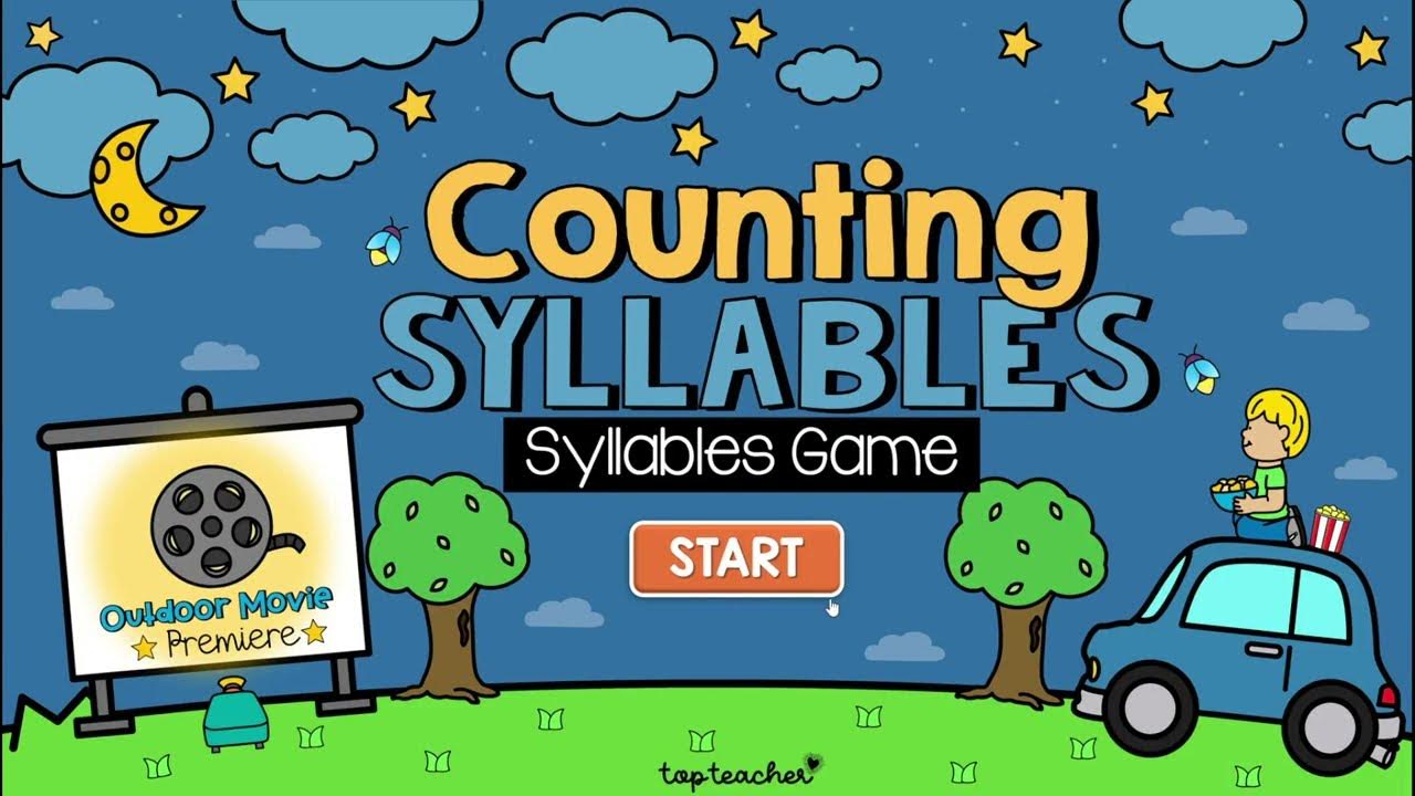 Interactive Syllables Game: Count the Syllables Movies - YouTube