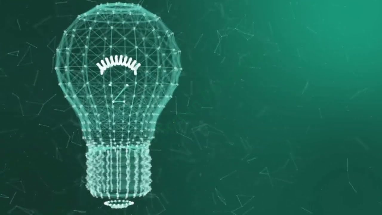 3d Model Of Light Bulb | Geometric Model Of Luminous Lines | Green ...