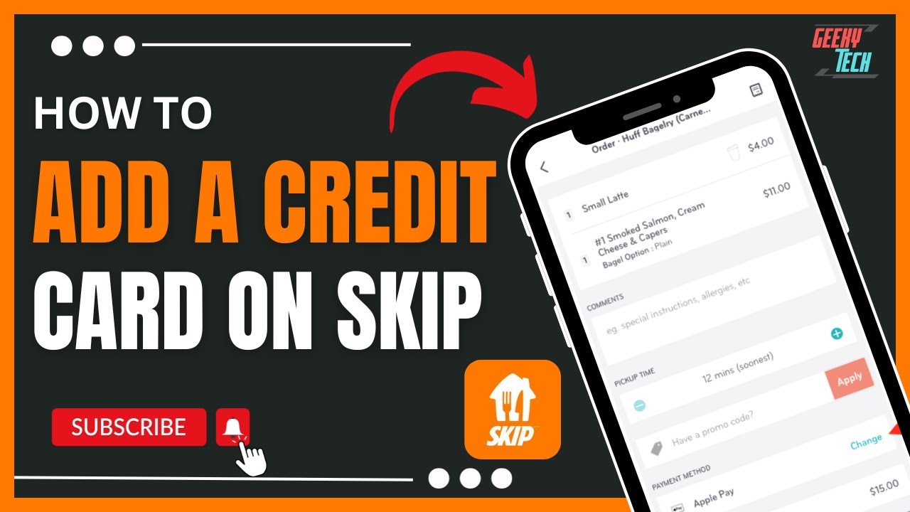 How To Add a Credit Card to Skip The Dishes ! - YouTube