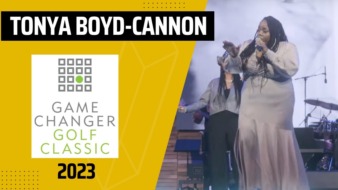Tonya Boyd-Cannon at Team Gleason Game Changer Golf Classic 2023 - YouTube