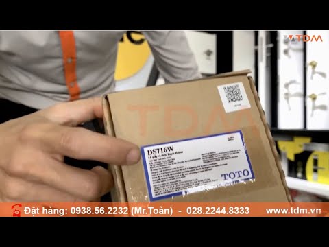 TDM.VN | Trên tay móc treo giấy vệ sinh đôi TOTO DS716W phụ kiện phòng ...