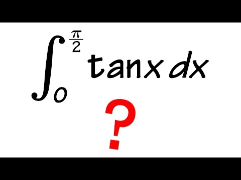 Integral of tan(x) from 0 to pi/2