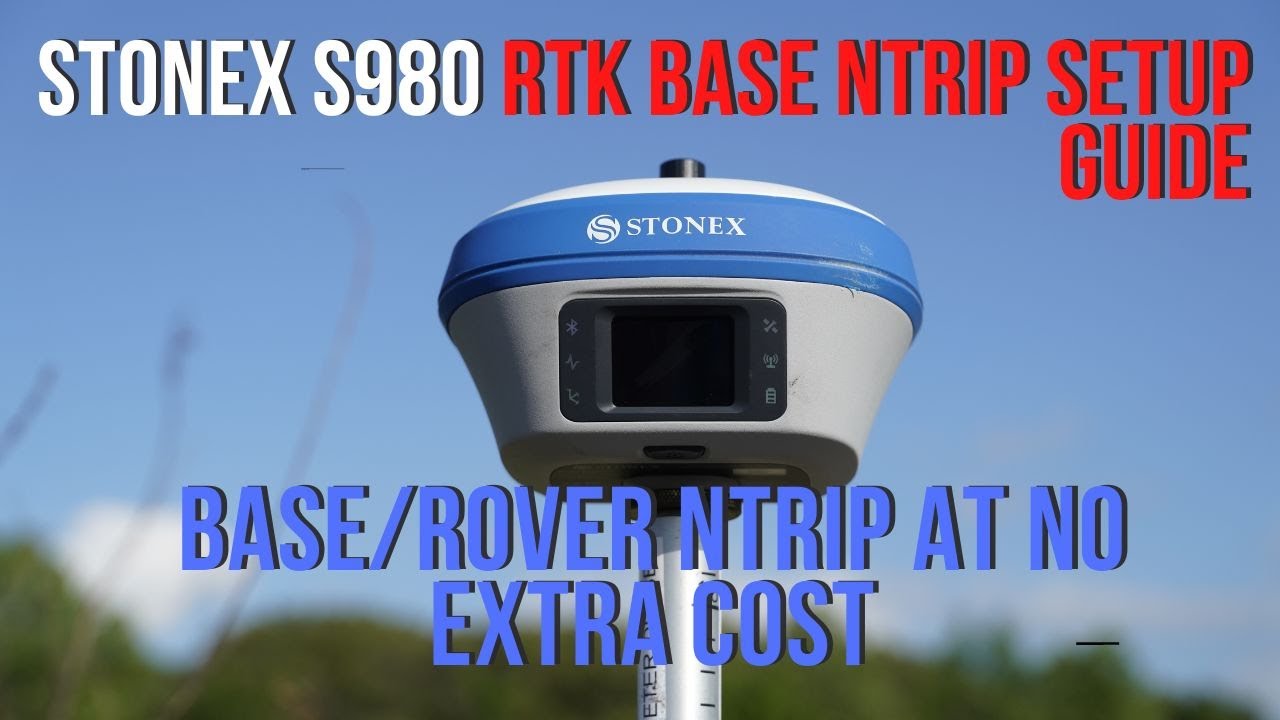 Setting up Stonex GNSS with FREE RTK NTRIP service. Base unit for Emlid ...