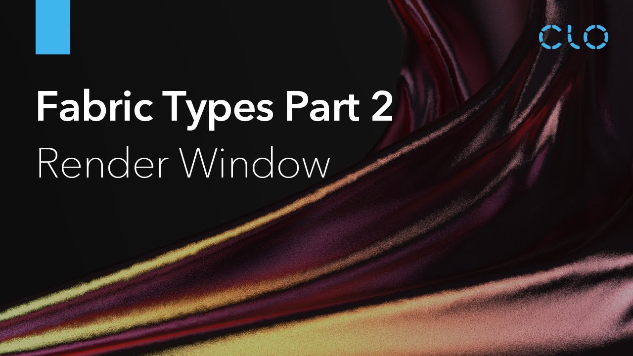 Using Fabric Types in the Render Window in CLO - YouTube