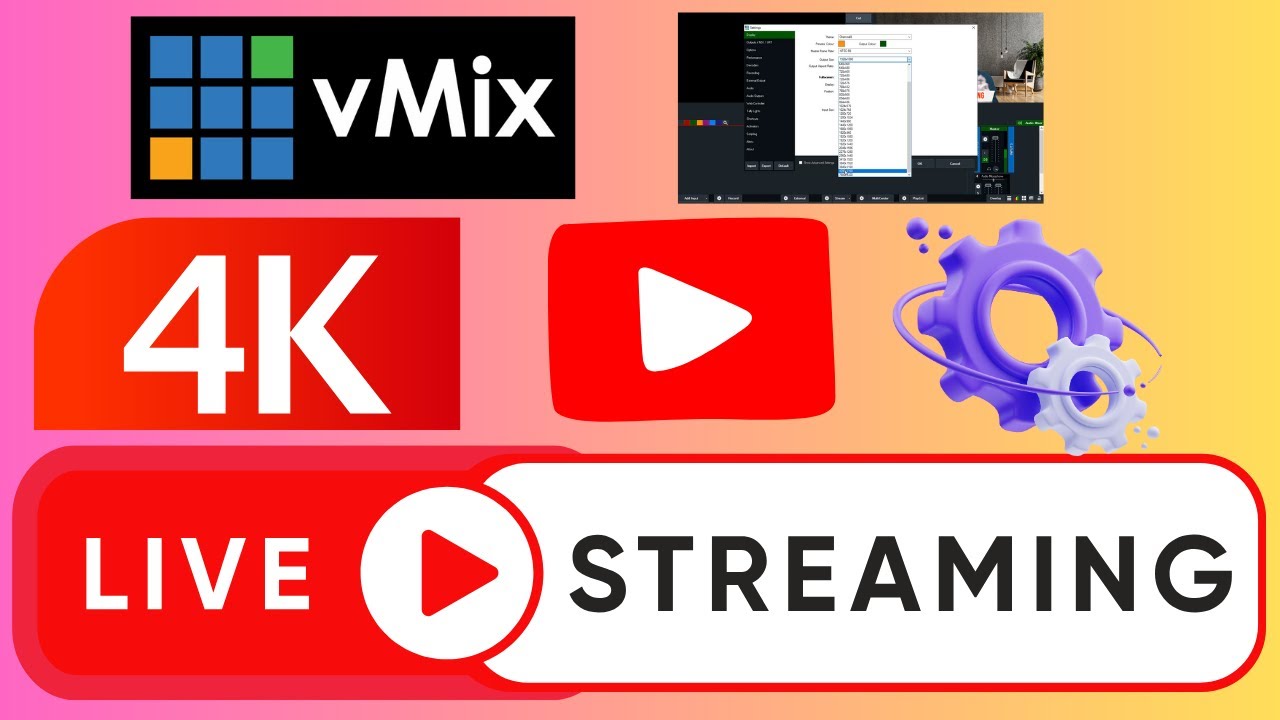 vMix 4K Live Stream YouTube | Settings for Live Streaming 4k | Bitrate ...