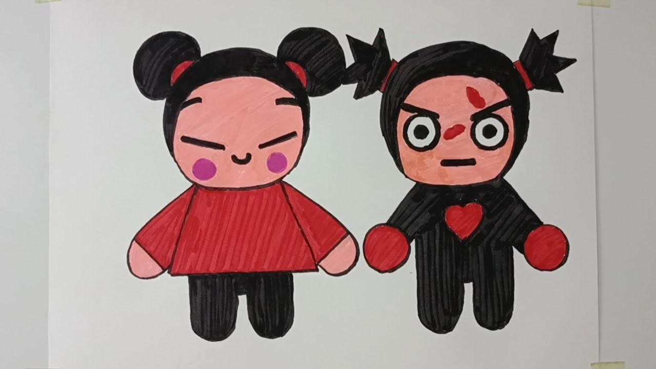 How to draw Pucca und Garu/Pucca und Garu drawing for kids #drawing # ...