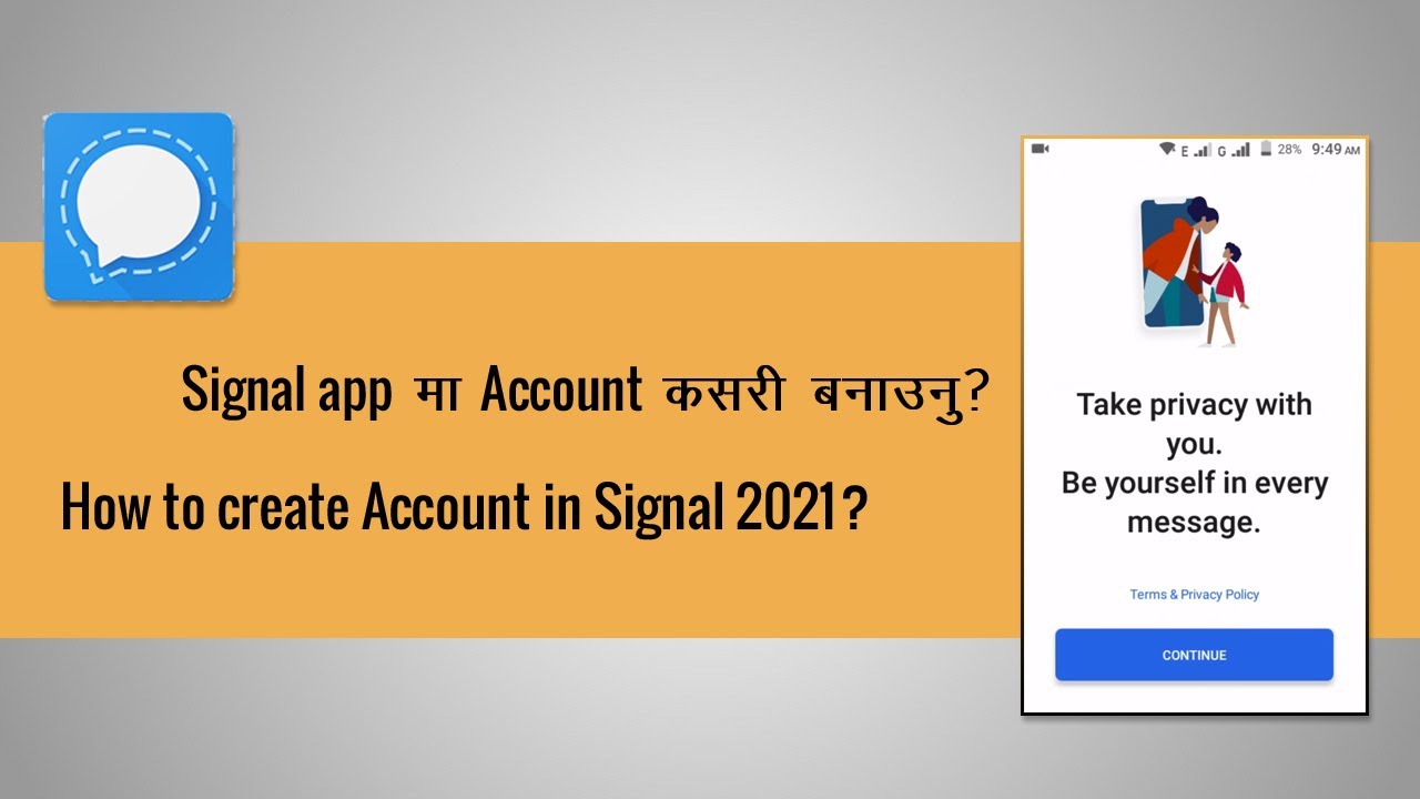 How to create signal app account I Create Signal app account l How to ...