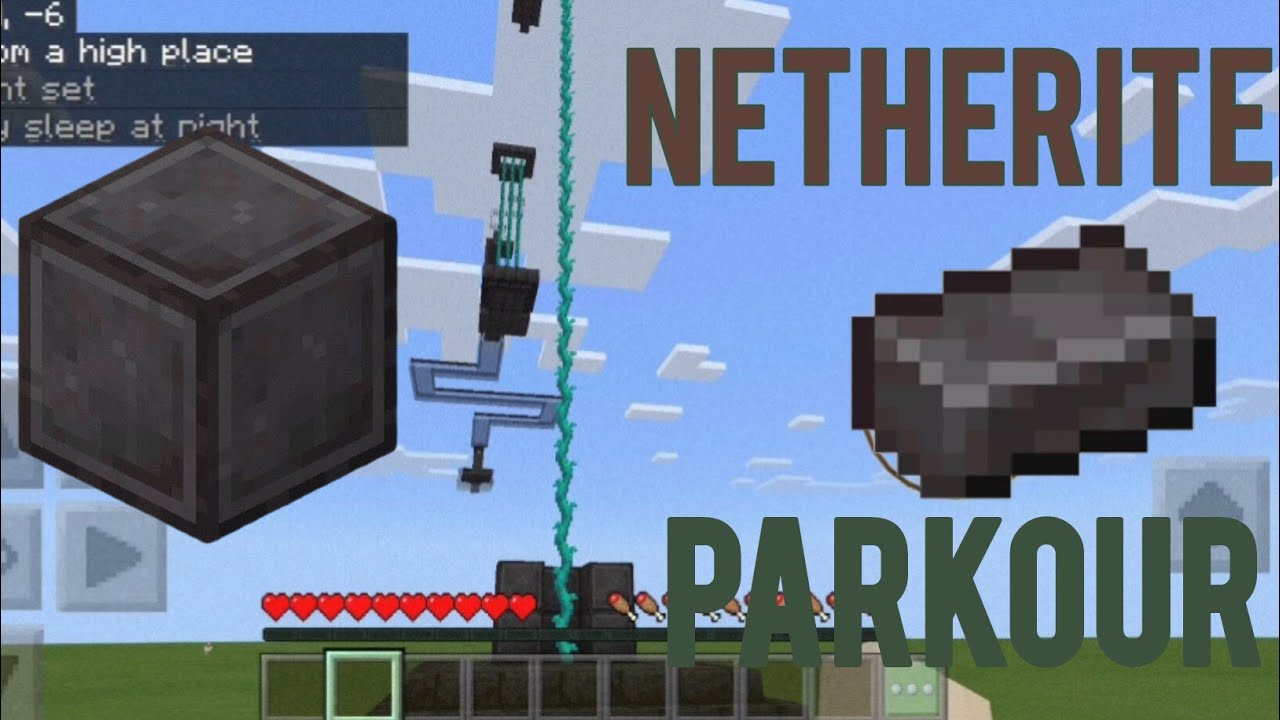 Netherite parkour in minecraft#minecraft #blockcraft #gaming #trending #shorts #parkour #pvp ...