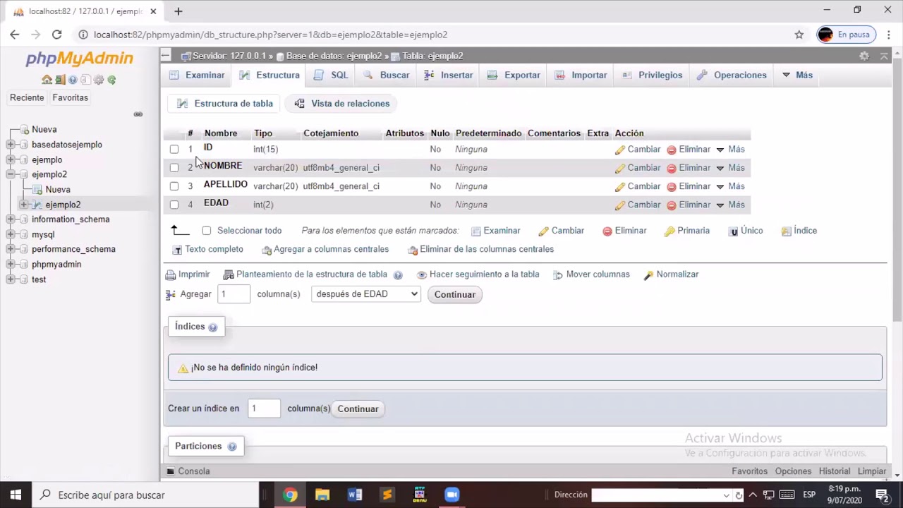 Tutorial Bases De Datos En Xampp Youtube